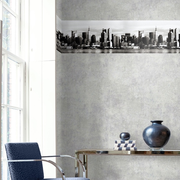 Wall Decor | New York City Skyline Wallpaper Border | Poshmark
